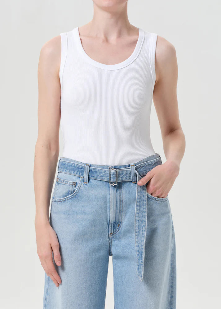 Poppy Tank in White